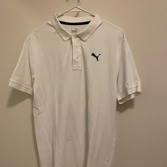 Puma | Shirts | Puma White Polo L | Poshmark